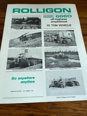 Rolligon Model 6660 Brochure AMIL22 | eBay