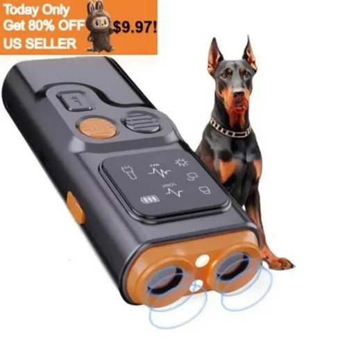 2025 Ultrasonic Dog Bark Control Device – Long Range, Stop Barking Fast ...
