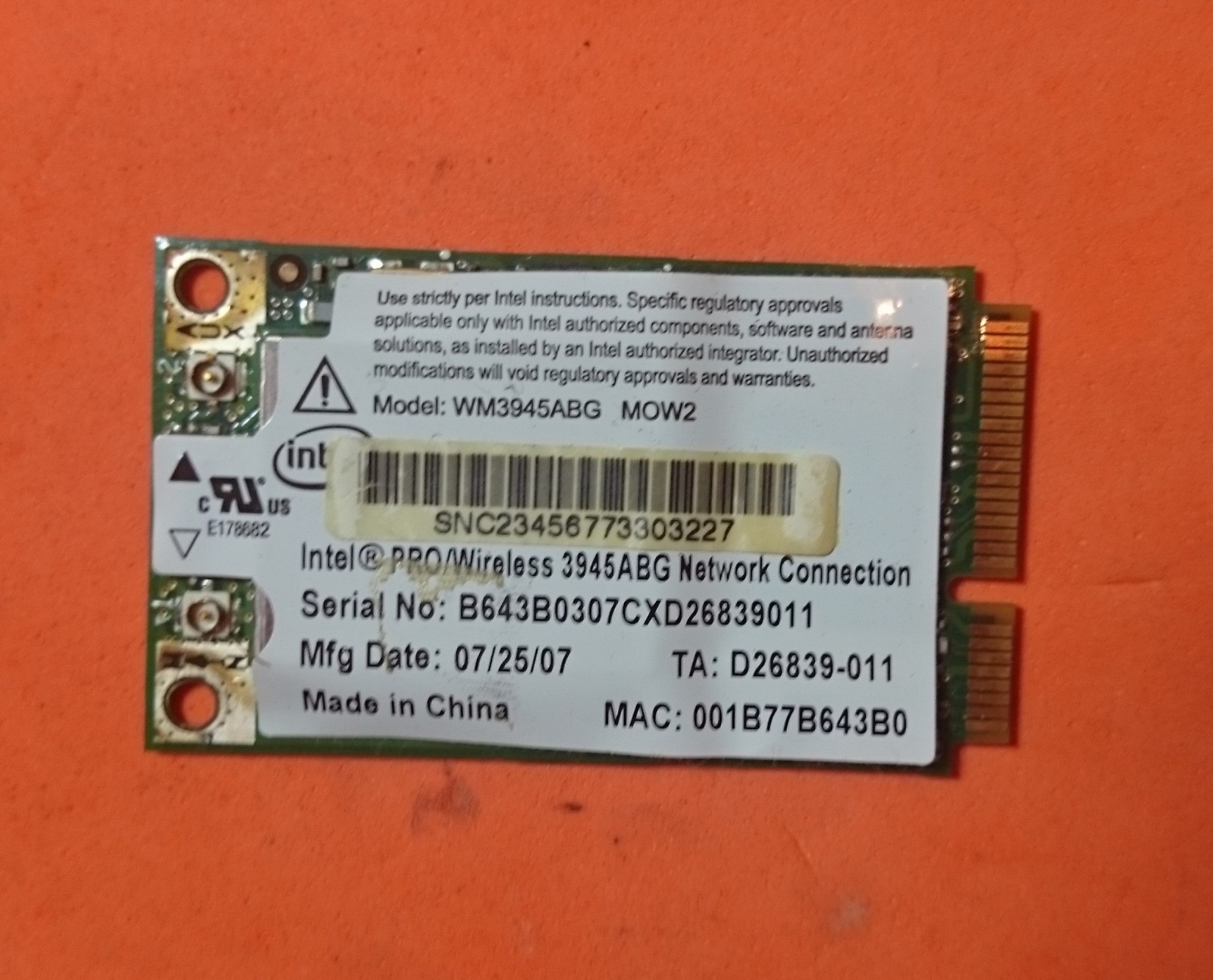 Module Wifi Fujitsu Siemens Amilo Pi 2540 Pi 2530 Pi 2550 | eBay