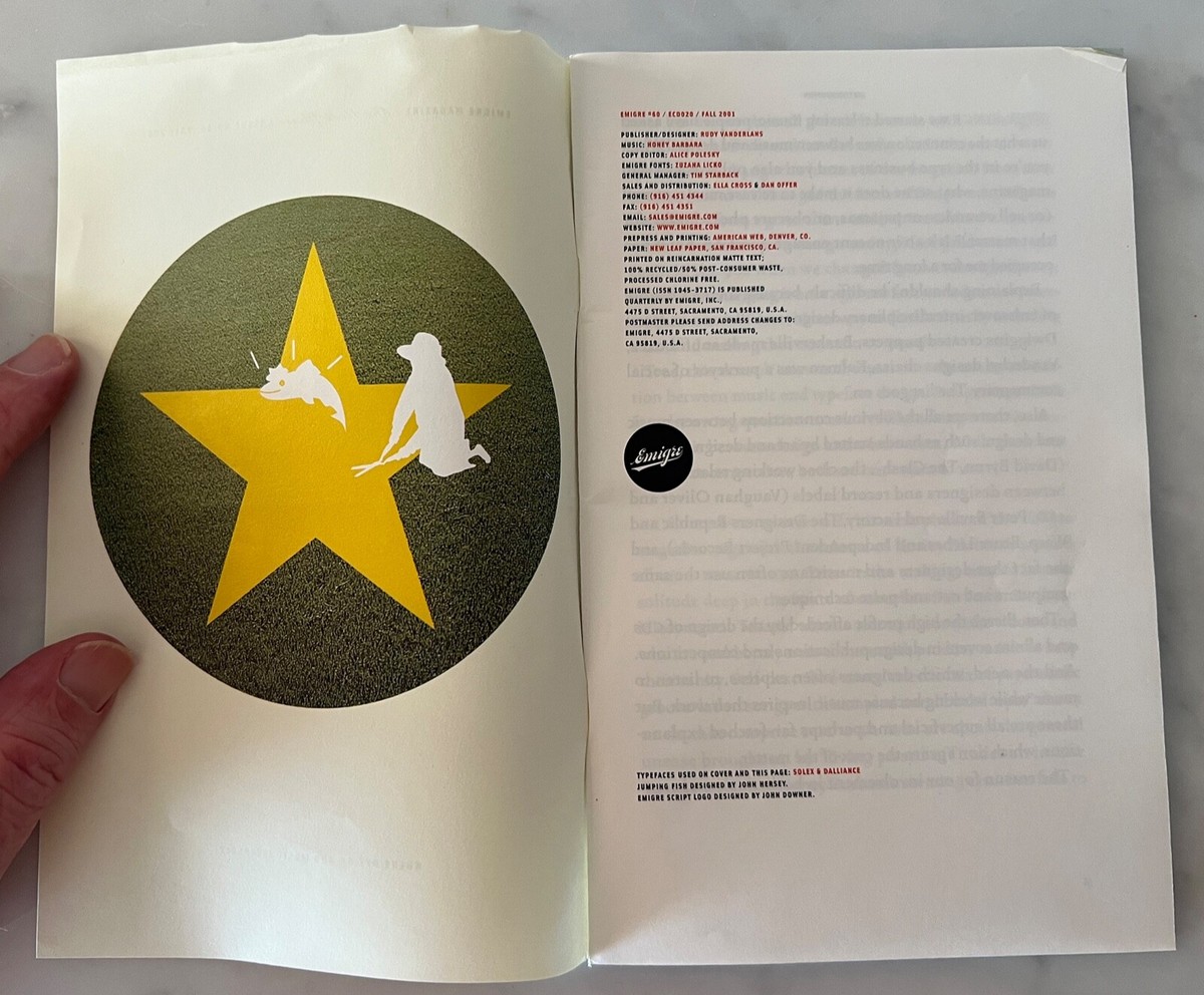 Emigre Logo Emigre: Fonts