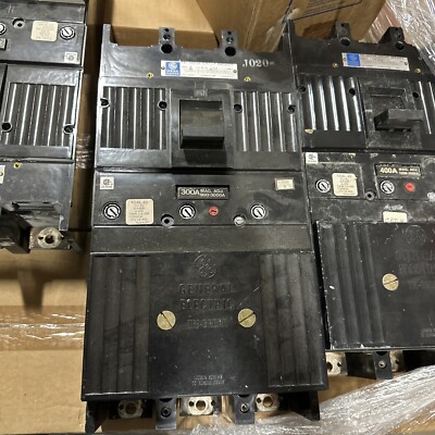 ⚡️GE TB43F 400A Tri-Break Circuit Breaker w/ 300 Amp Trip 600V General ...