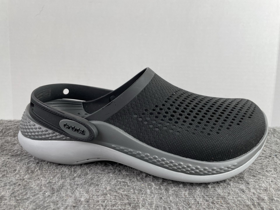 Crocs LiteRide 360 Clogs Water Shoes Black/Slate Grey 206708-0DD Womens ...