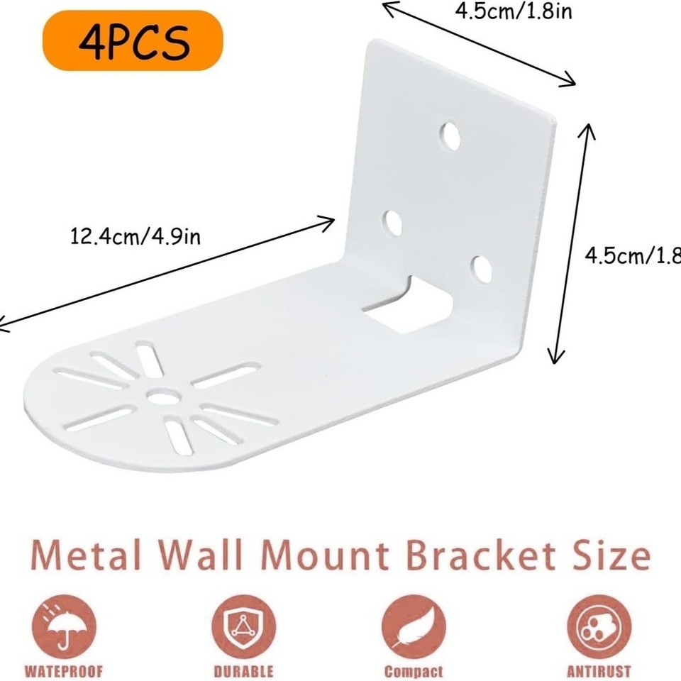 Wall Mount Bracket Steel Mount Bracket Complete Mounting Kit 4 Brackets Per Set | eBay Australia