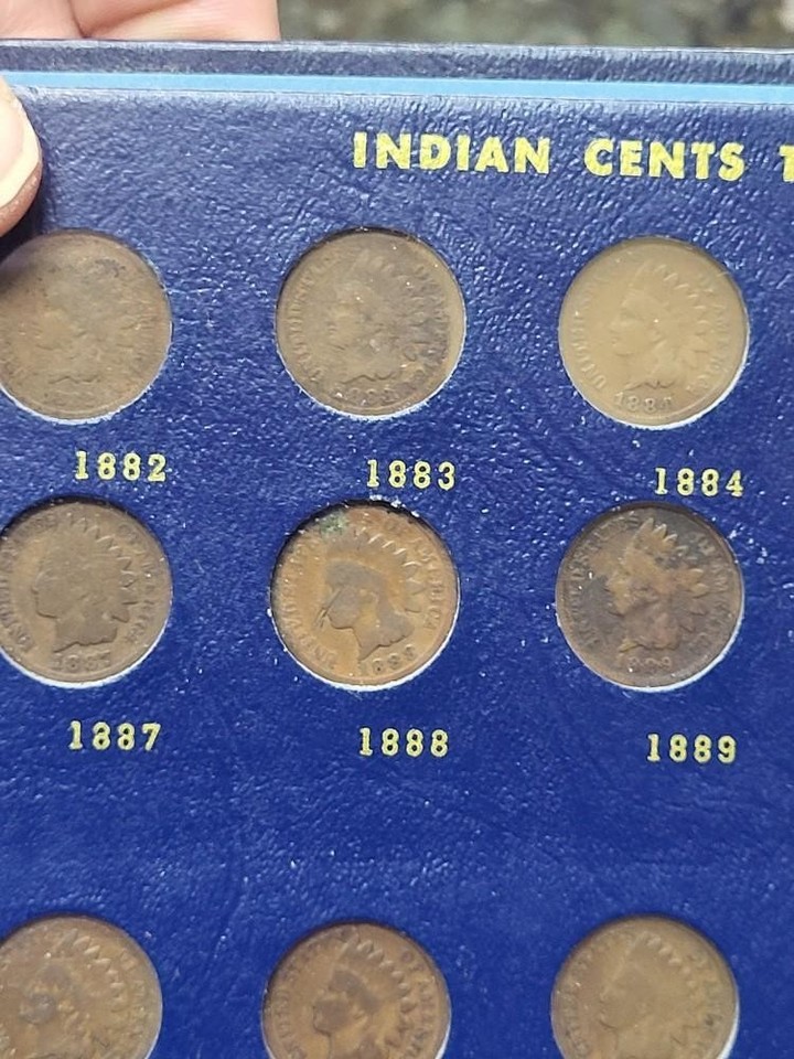 Indian Head Cent collection 41 coins in Whitman Album 2 Flying Eagles ...