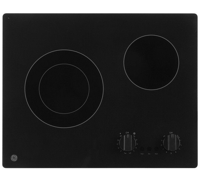 GE 21" Wide 2-Element Smooth Surface (Radiant) Electric Cooktop ...