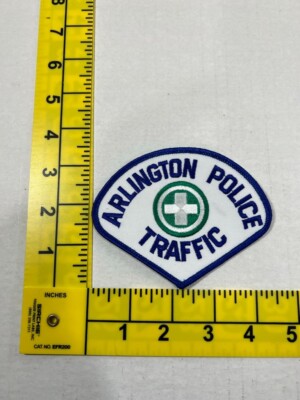 Police Arlington Police Traffic Virginia shoulder Patch obsolete | eBay