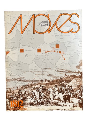 Moves Magazine Vol 1 #5 SPI Conflict Simulation Theory & Technique Fine ...