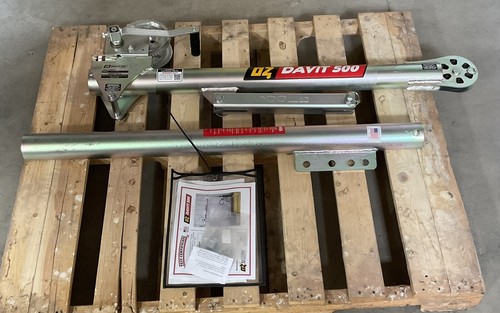 OZ LIFTING PRODUCTS OZ500DAV Davit Crane 500lb Load Cap 3.3"-5.6" | eBay