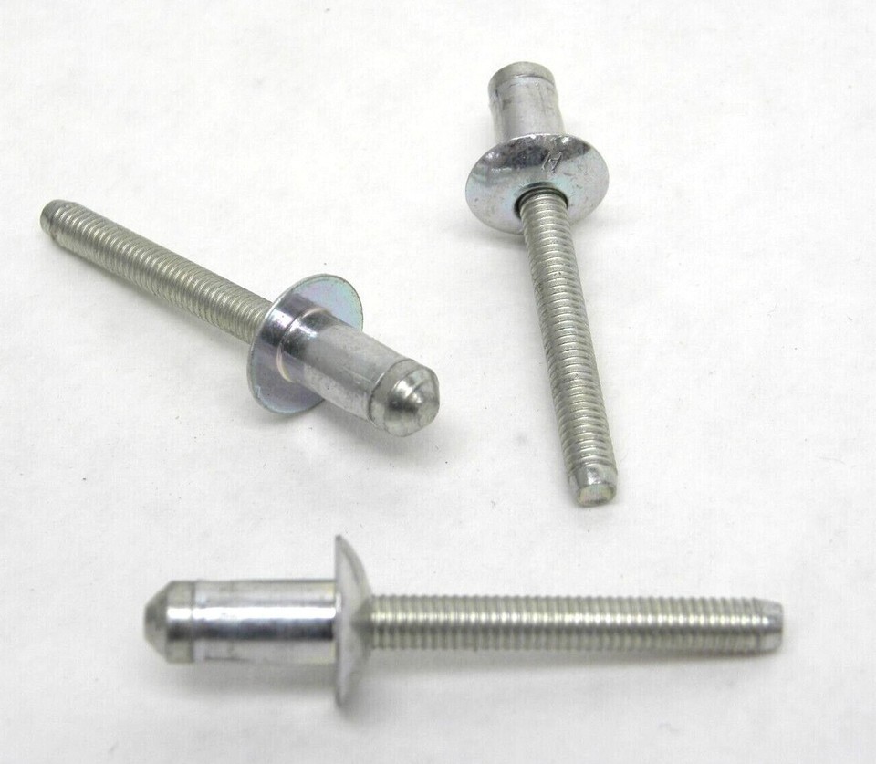 Stanley Steel Body Blind Structural Rivet, Domed Head, 1/4" Dia x 3/16 ...