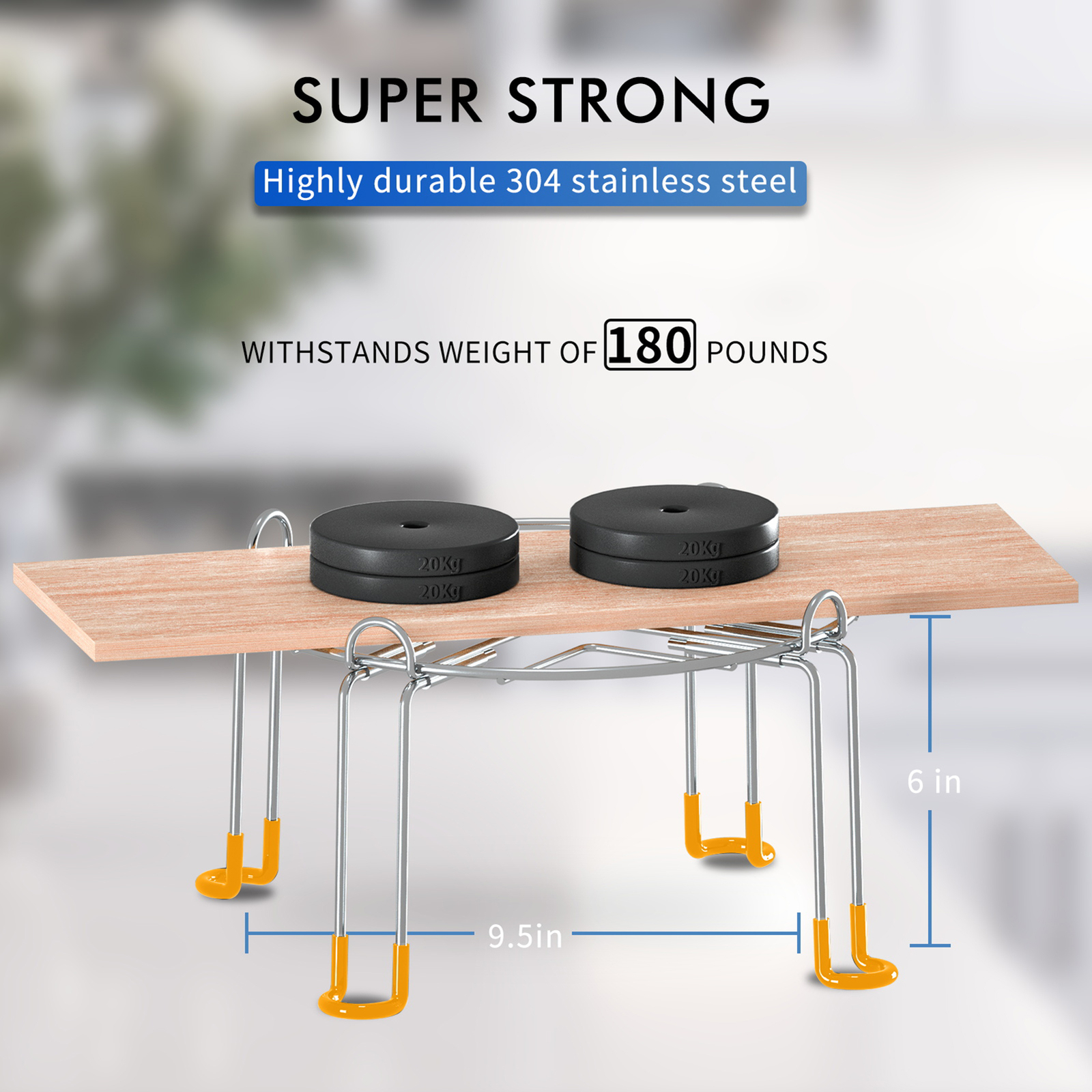 Detachable Filter Stand 9.5 x 6 Inch Stainless Steel Countertop Stand ...