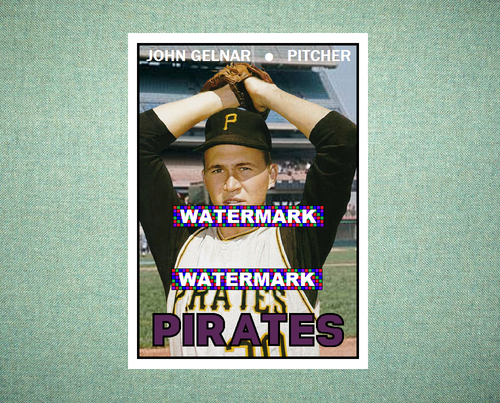 John Gelnar Pittsburgh Pirates 1967 Style Custom Baseball Art Card | eBay