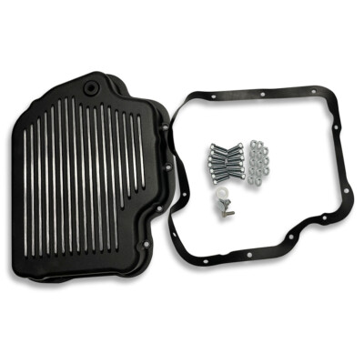 For GM Turbo TH400 Aluminum Finned 2.25" Depth Transmission Oil Pan ...