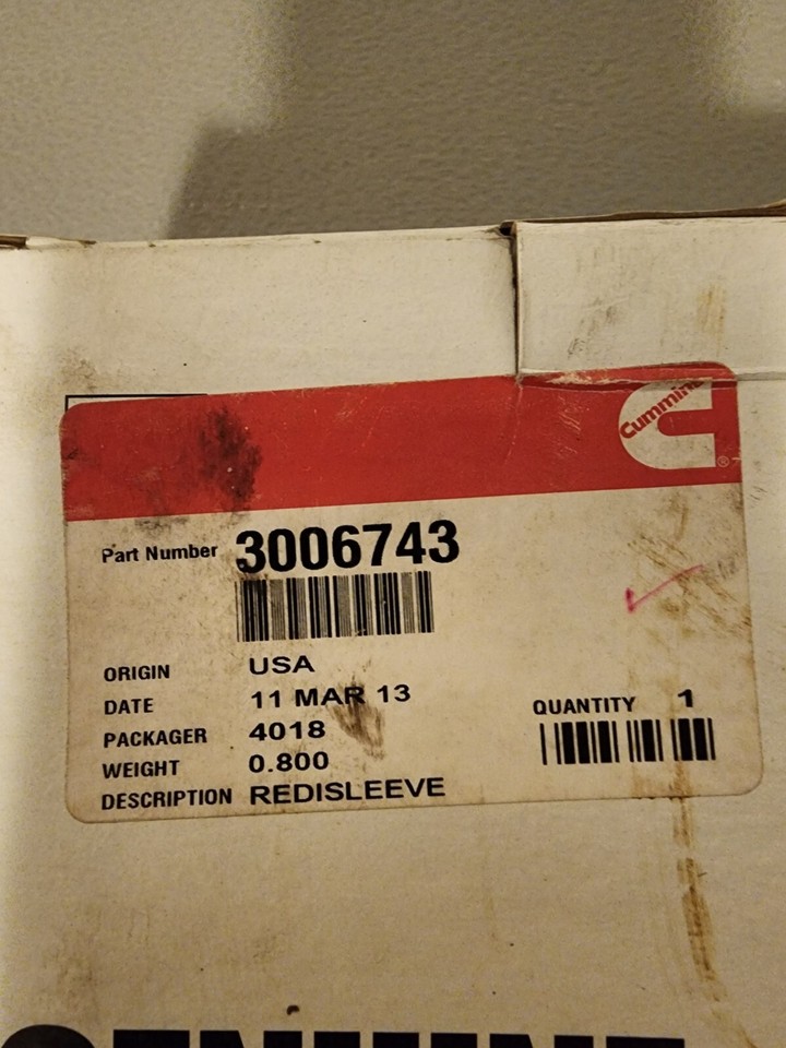 Cummins 3006743 Crankshaft Wear Sleeve | eBay