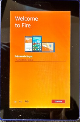 Amazon Kindle Fire HD 7 4th Generation 7" 8GB Wi-Fi Tablet Blue Bundled ...