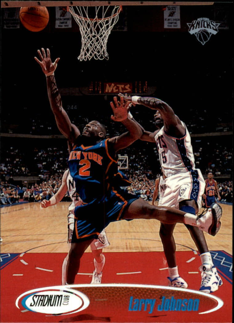 1998-99 Stadium Club New York Knicks Basketball Card #5 Larry Johnson ...