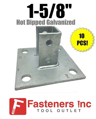 (10) P2072ASQ Square Post Base 1-5/8" For Unistrut Hot Dip Galvanized ...