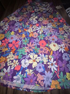 LuLaRoe MAXI 2XL 2X 22/24 New XXL Purple Neon White Pansies Daisy ...