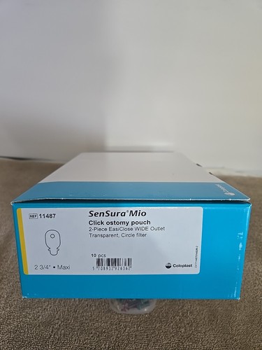 10 Coloplast 11487 SenSura Mio Filtered Ostomy Pouches 2¾" Flange ...