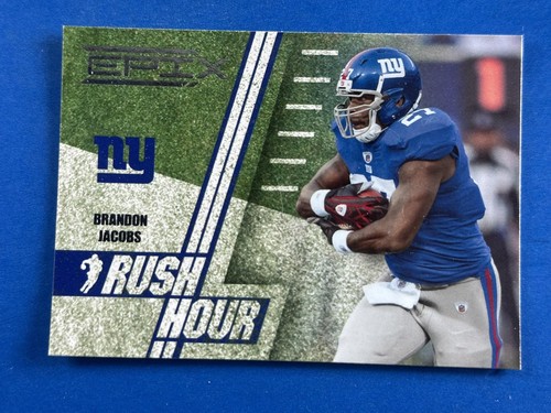 2010 Panini Epix Rush Hour #19 Brandon Jacobs New York Giants | eBay