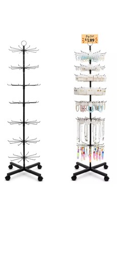 Retail Display Stand 7 Tier Rotating Rack for Store Display Shelves ...