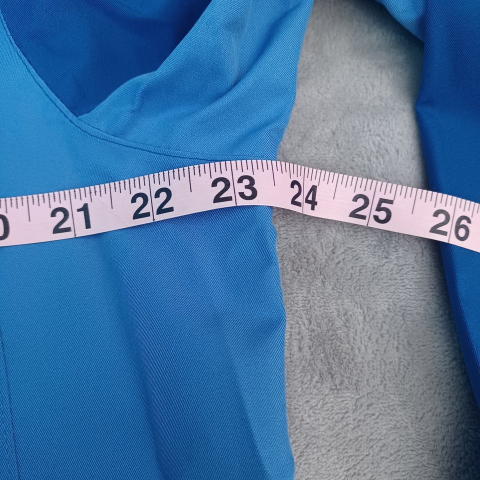 Swiss Tech Jacket Large Mens Blue Lightweight Rain Coat Zip Pockets ...