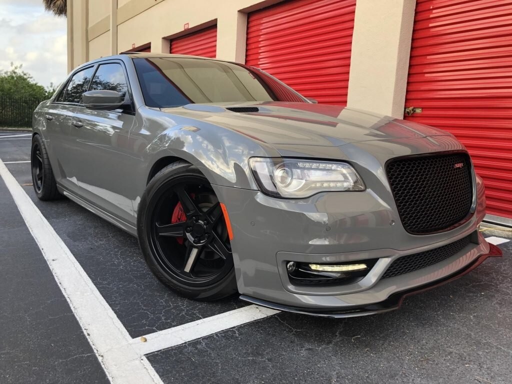 Fits 20" 9.5" & 10.5" Demon Style Wheels Rims Satin Black Chrysler 300 ...