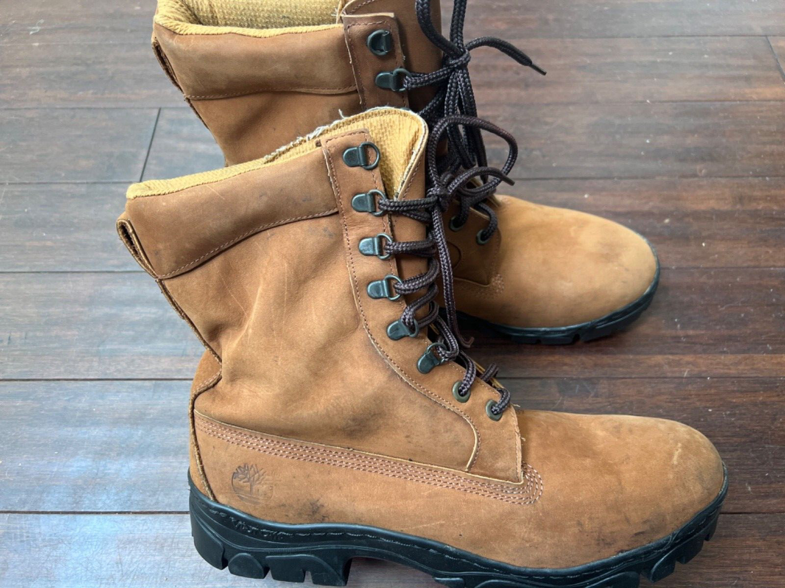 Rare Vintage USA MADE Timberland All Suede Work Boots… - Gem
