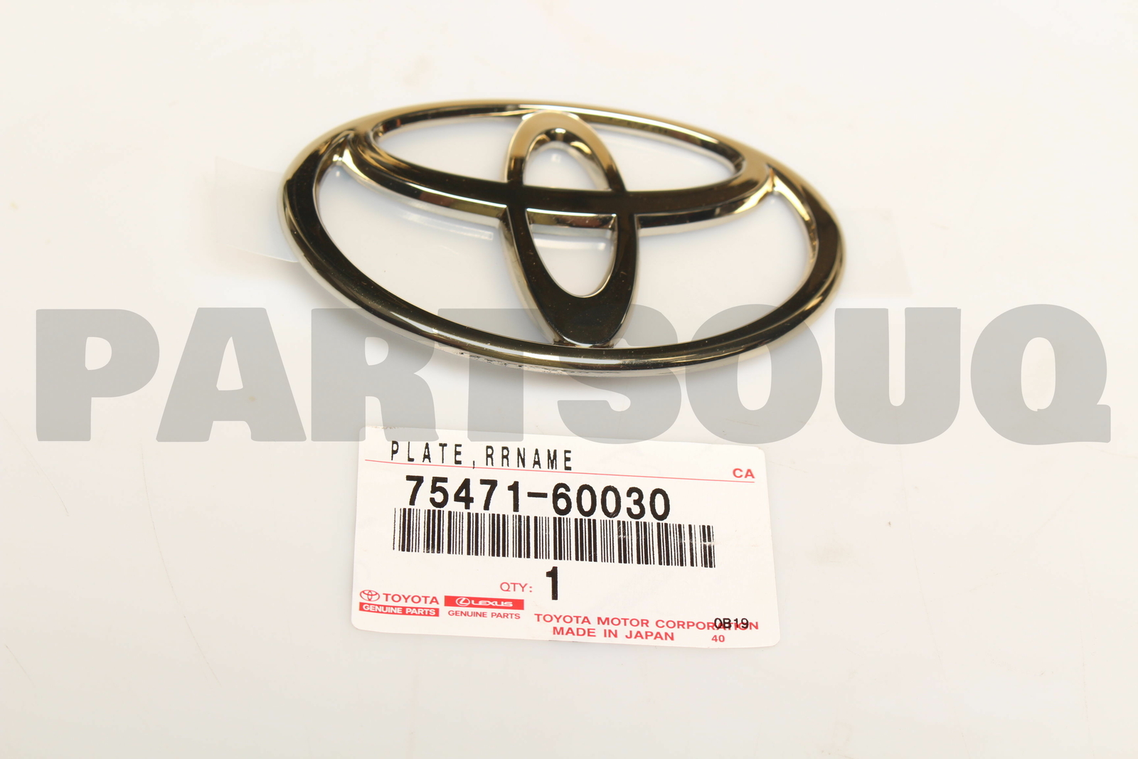 7547160030 Genuine Toyota PLATE, REAR BODY NAME, NO.1 75471-60030 | eBay