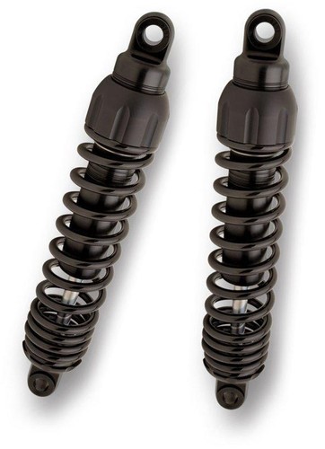 12" 444 Series Shocks - Black Progressive 444-4072B For Harley Davidson ...