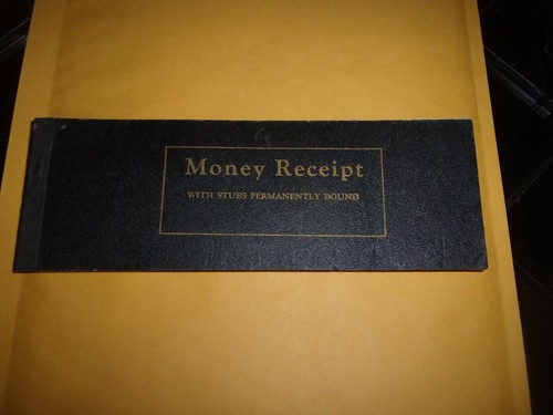 Vintage Money Receipts with Stubs Permanently Bound Booklet | eBay
