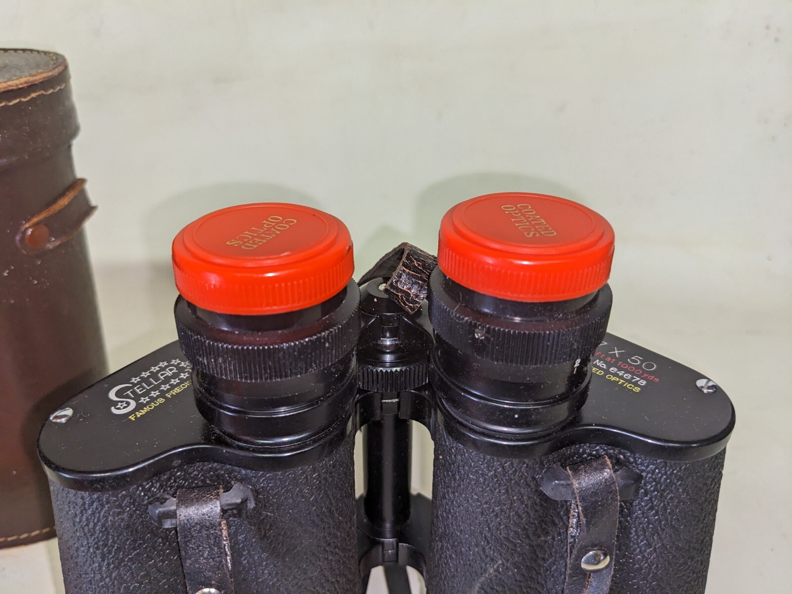 Vintage STELLAR Prism Binoculars 7X50 Coated Optics w/ Case & Lens Caps ...