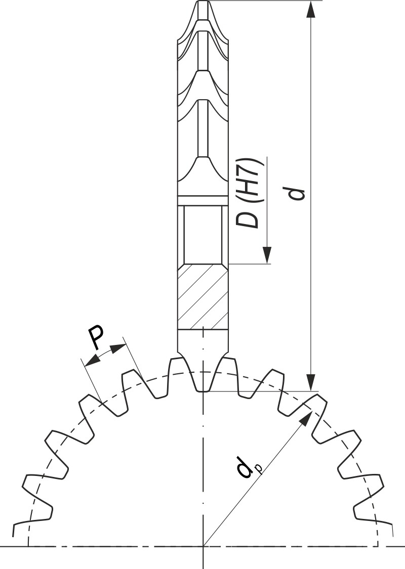 1 Fraise module pour tailler les engrenages Module: 1 N8 Nb dents: 135 ...