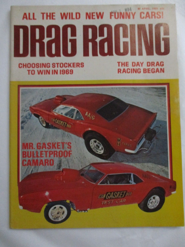 BACK ISSUE DRAG RACING USA MAGAZINE APRIL 1969, ALL NEW FUNNY CARS ...