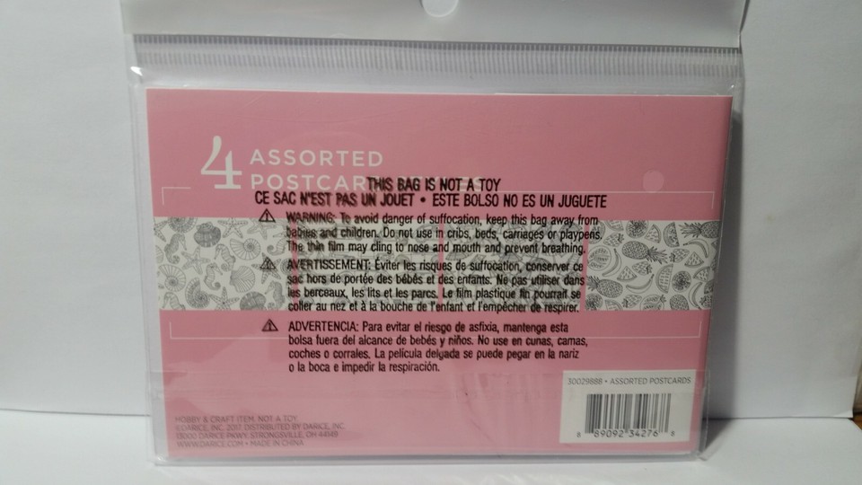 5) Bright & Bold Adult Coloring Postcards Shells Cars Fruit Beach Color ...