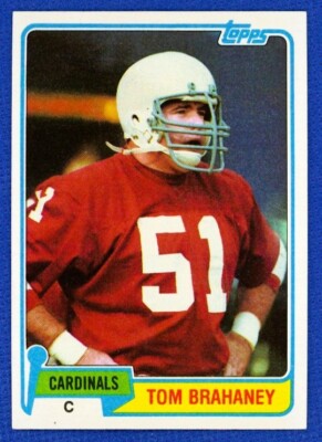 1981 Topps Football Set Break # 178 Tom Brahaney RC Rookie St. Louis ...