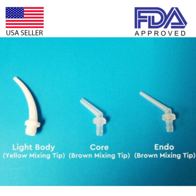 50pcs/bag IntraOral Tips For Mixing Tips Light Body, Core, Endo DX ...