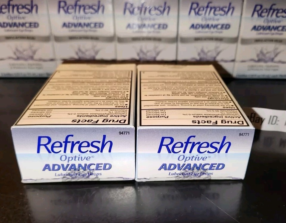 EXP 01/2027+! 2 Box Lot TWIN PACK Refresh OPTIVE ADVANCED (4×10mL) Eye ...