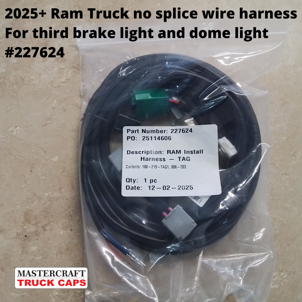 Truck Cap Wiring Harness for RAM trucks No Splice Wiring harness ...