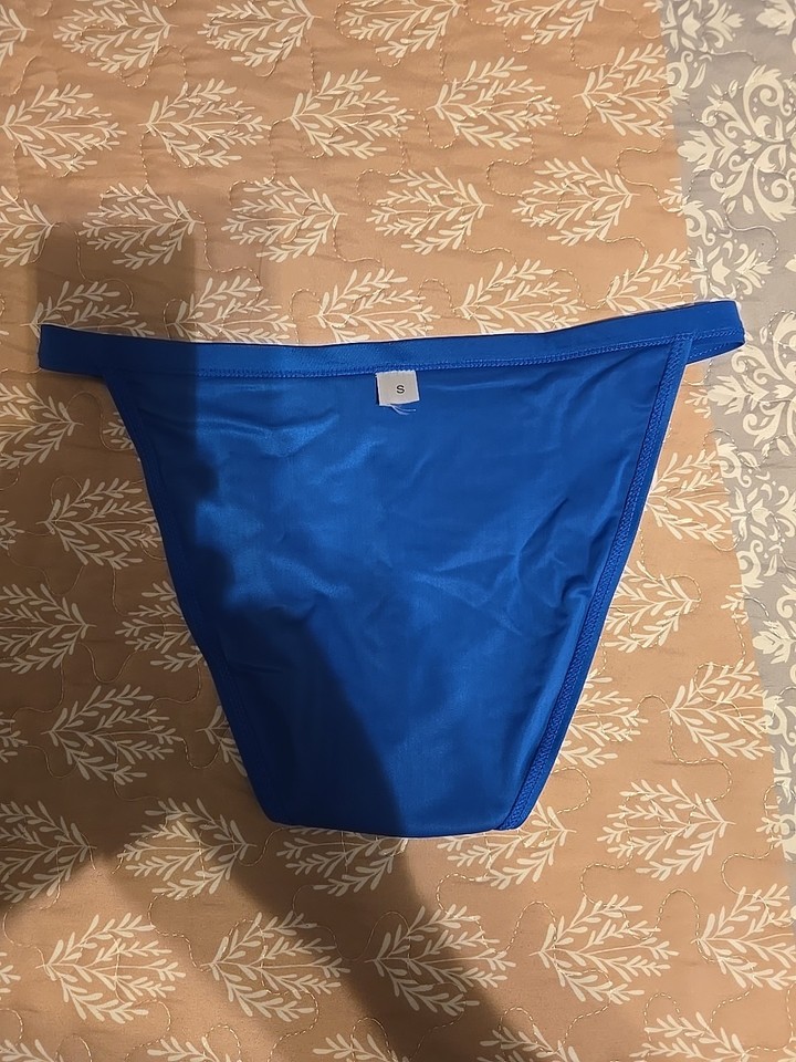 Men’s Swim Brief Trunks Speedo Style Gay Blue With Gold Buckles | eBay