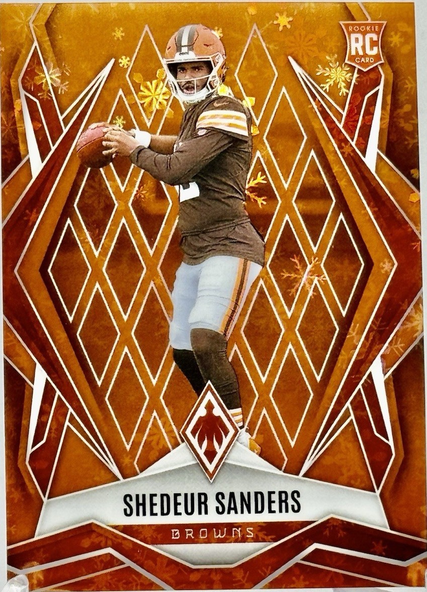 2025 Panini Phoenix - Rookies Shedeur Sanders #154 Orange Winter /99 ...