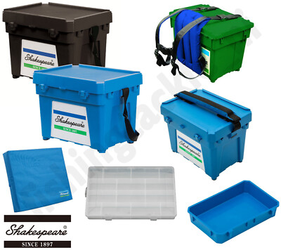 Shakespeare Seat Box Sea Fishing Team Seatbox / Accessories Tray Strap ...
