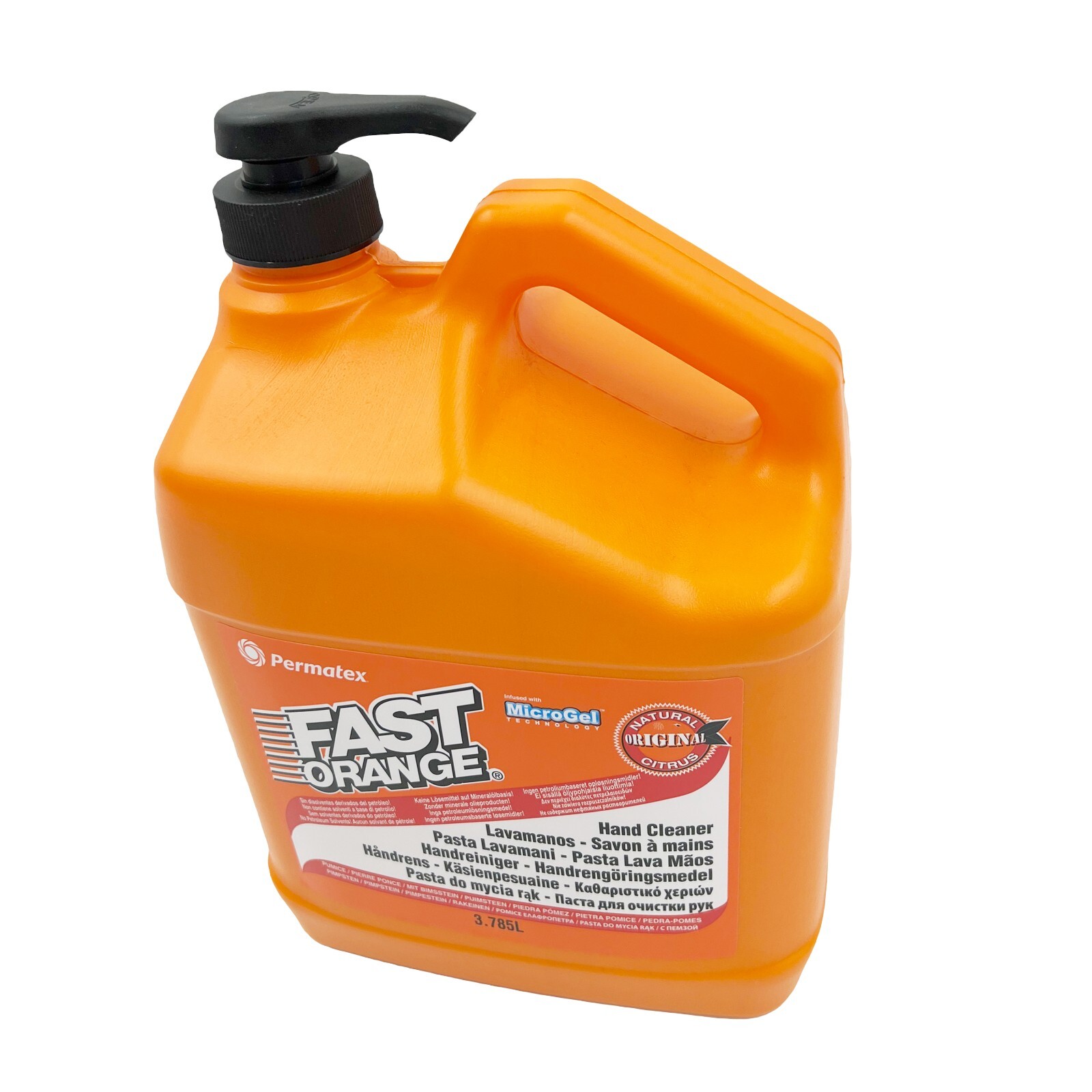 Permatex Fast Orange Fine Pumice Lotion Hand Cleaner with Pump - 3.78 L ...