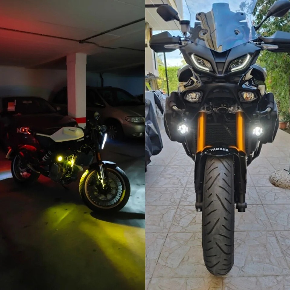 Motorcycle Fog Lights Led Auxiliary Driving Lamp Moto Headlight ...
