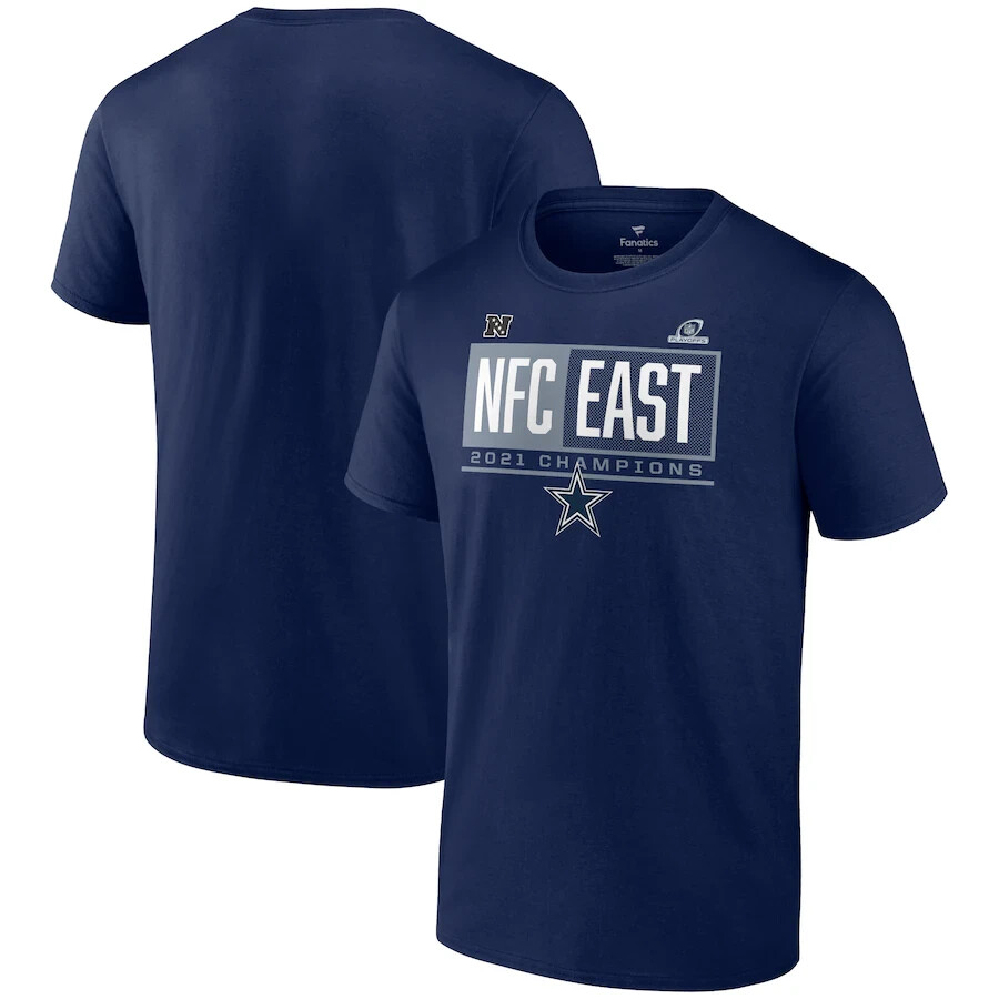 Dallas Cowboys 2021 NFC East Division Champions T-Shirt - Navy | eBay