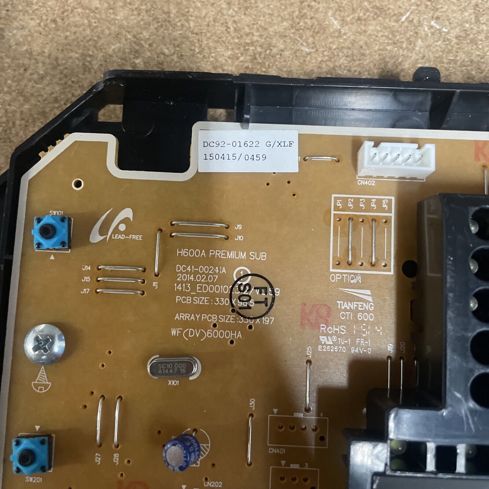 Samsung Washer Control Board DC92-01622G |KMV177 | eBay