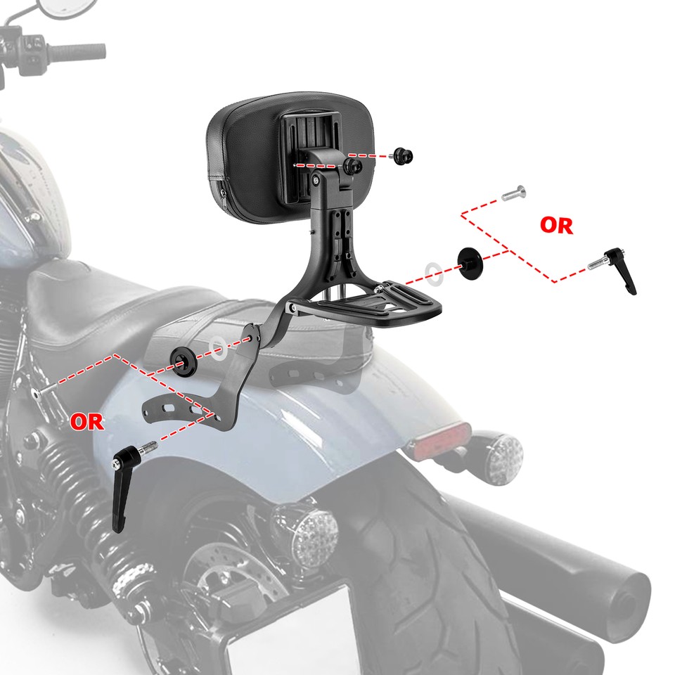 Multi-Purpose Backrest For Indian Chief Bobber Sport Chief 2022-2024 | eBay