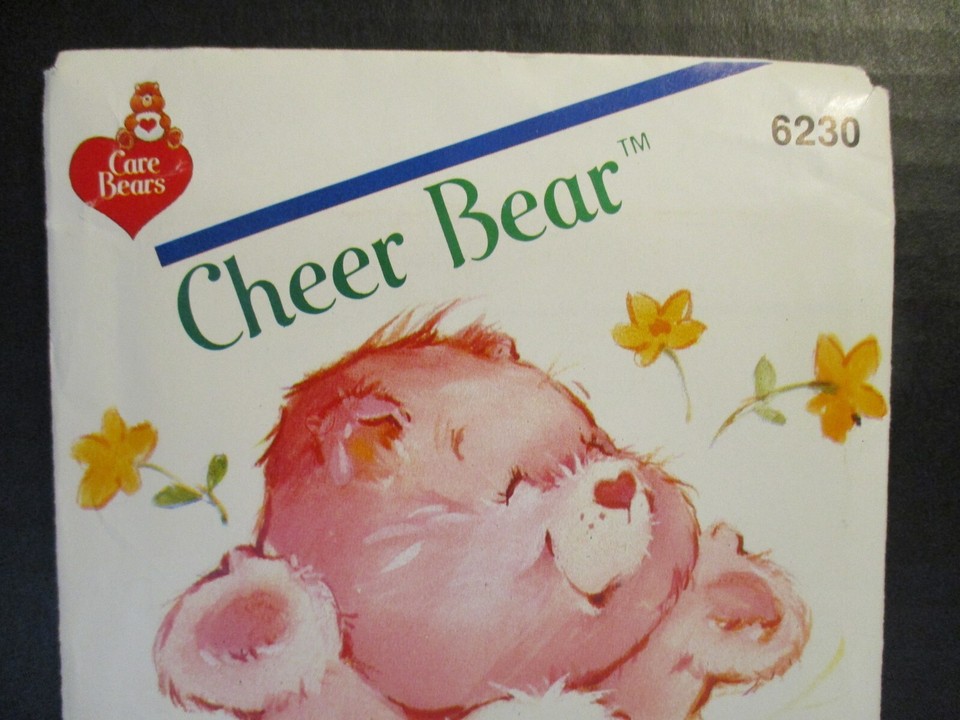 Butterick Pattern 6230 Care Bears Cheer Bear Rainbow 17" Tall Uncut ...
