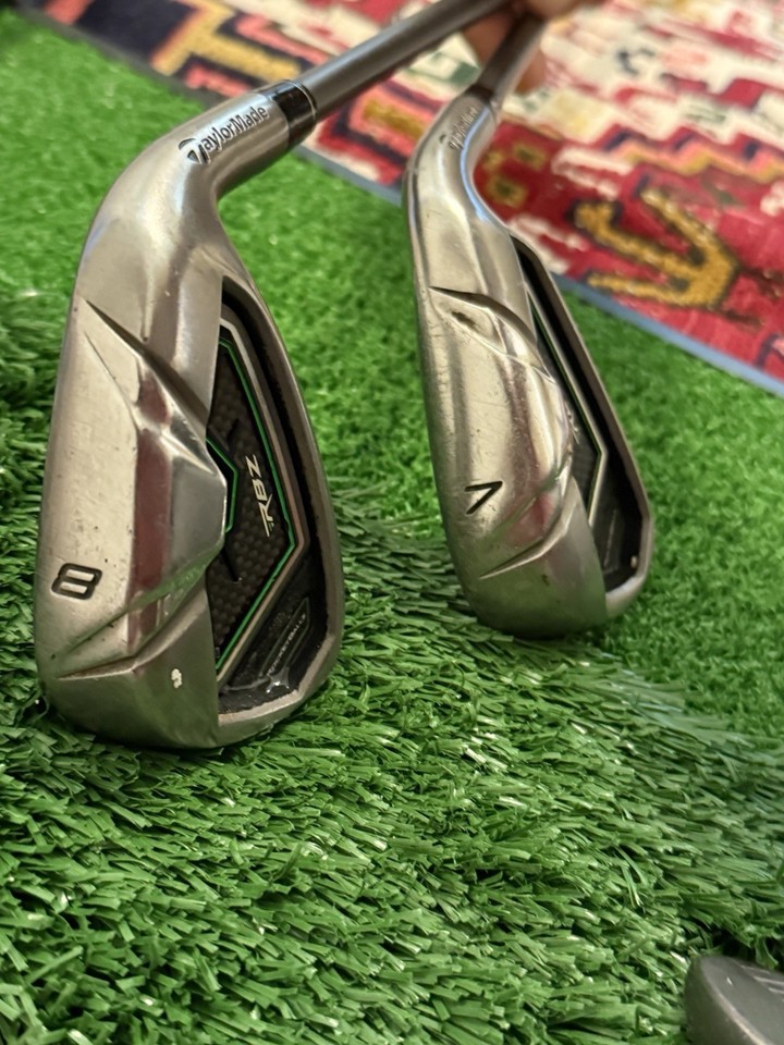 TaylorMade RBZ Iron Set Graphite M Flex 5-9 + SW 56 Taylor Made RAC R ...