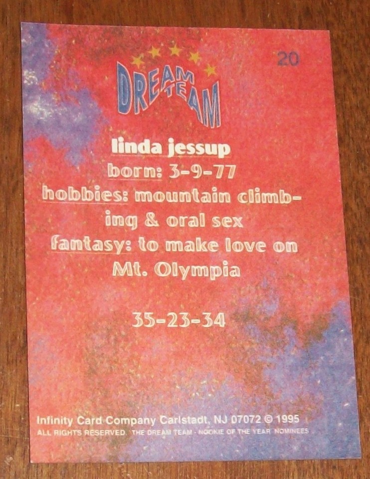 1995 Infinity Dream Team Linda Jessup Card-20 | eBay