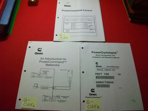 3-ONAN POWERCOMMAND CONTROL MANUALS-INTRO, INSTALL & OPERATION, WIRING ...